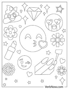 Free EMOJI Coloring Pages for Download (Printable PDF)