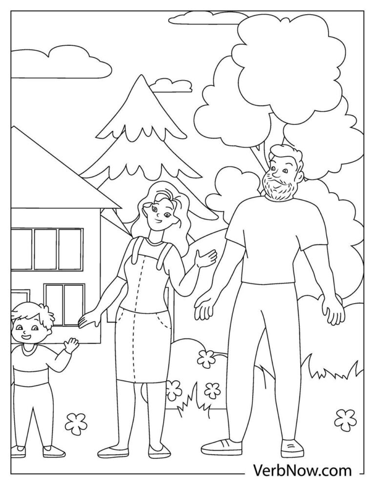 Free FAMILY Coloring Pages for Download (Printable PDF)