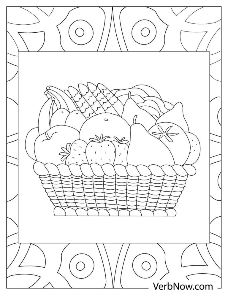 Free FRUIT Coloring Pages for Download (Printable PDF)