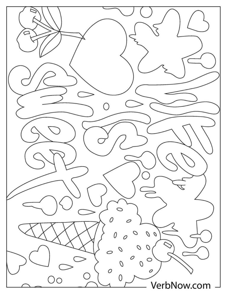 Free GRAFFITI Coloring Pages for Download (Printable PDF)