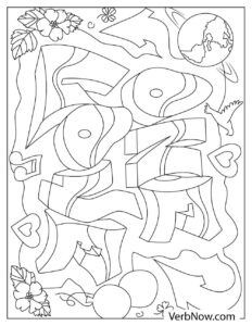 Free GRAFFITI Coloring Pages for Download (Printable PDF)