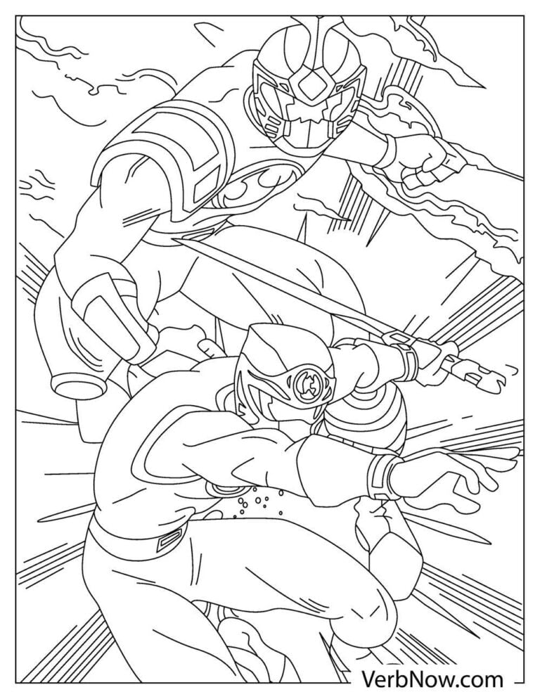 Free POWER RANGER Coloring Pages for Download (Printable PDF)