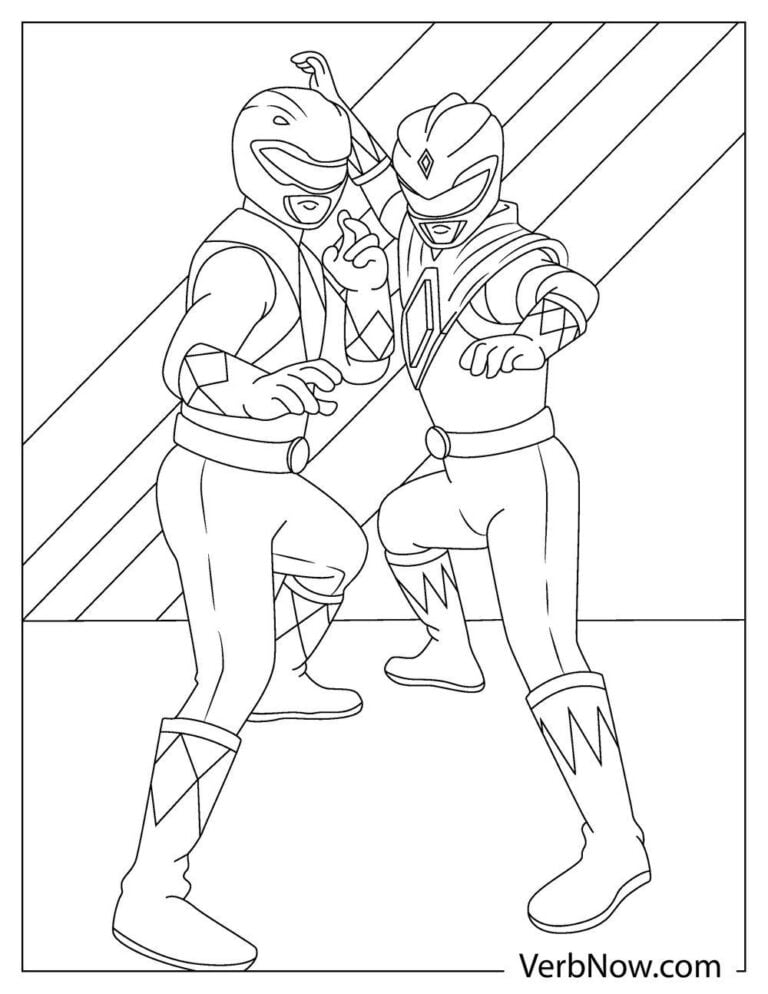 Free POWER RANGER Coloring Pages for Download (Printable PDF)