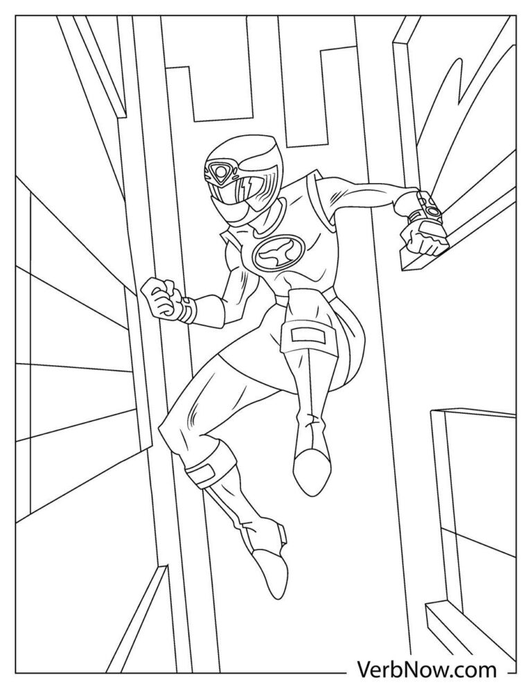 Free POWER RANGER Coloring Pages for Download (Printable PDF)