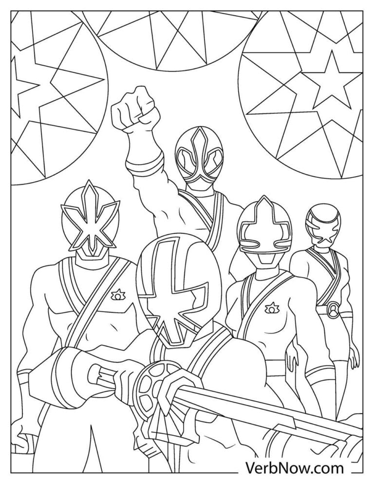 Free POWER RANGER Coloring Pages for Download (Printable PDF)