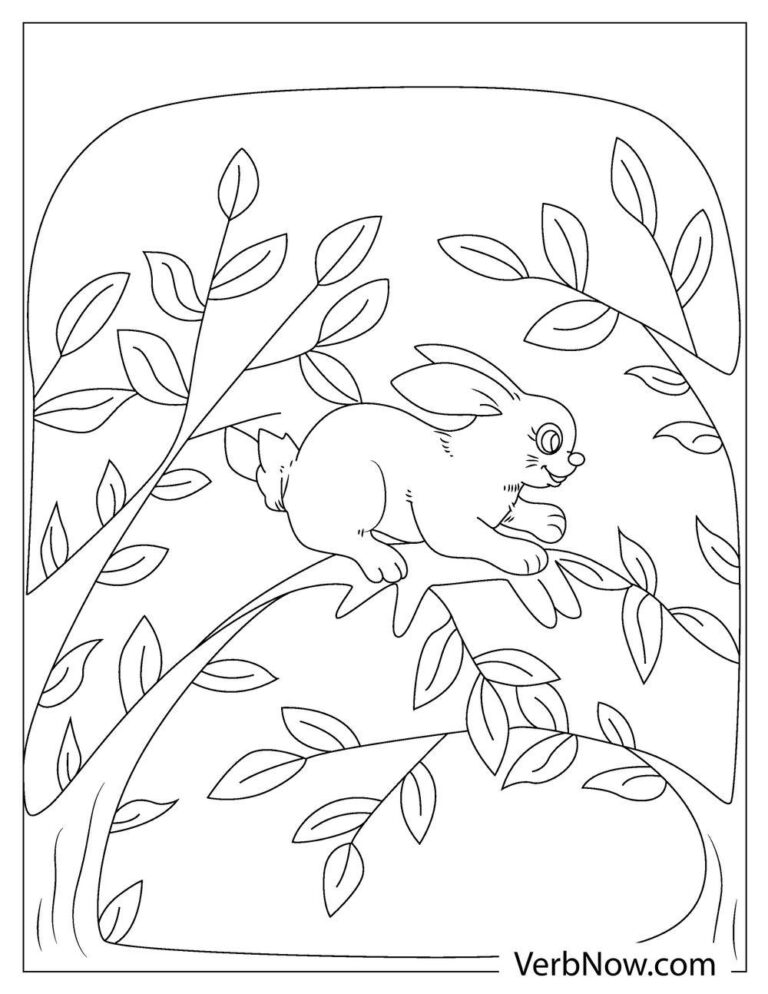 Free RABBIT Coloring Pages for Download (Printable PDF)