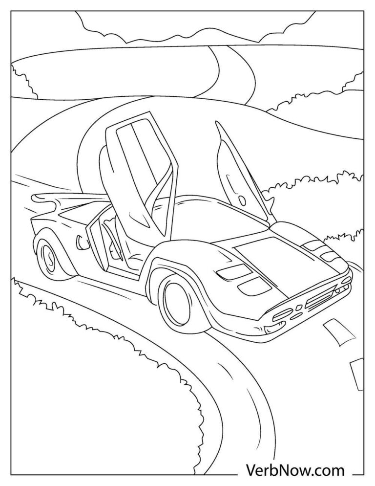 Free RACE CARS Coloring Pages for Download (Printable PDF)