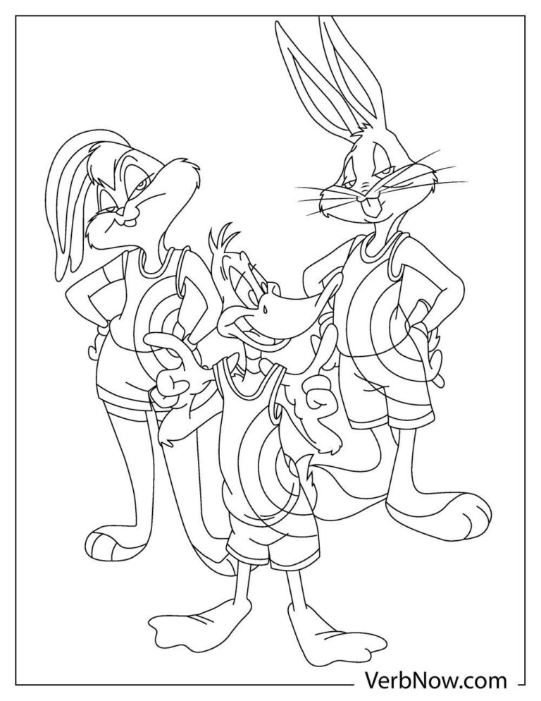 Free SPACE JAM Coloring Pages for Download (Printable PDF)