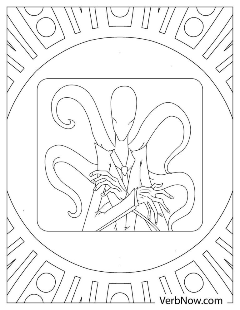 Free SIREN HEAD Coloring Pages for Download (Printable PDF)