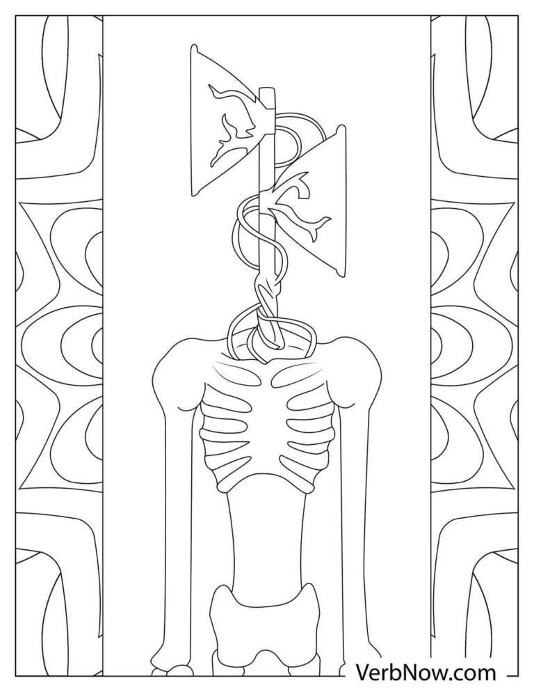 Free SIREN HEAD Coloring Pages for Download (Printable PDF)