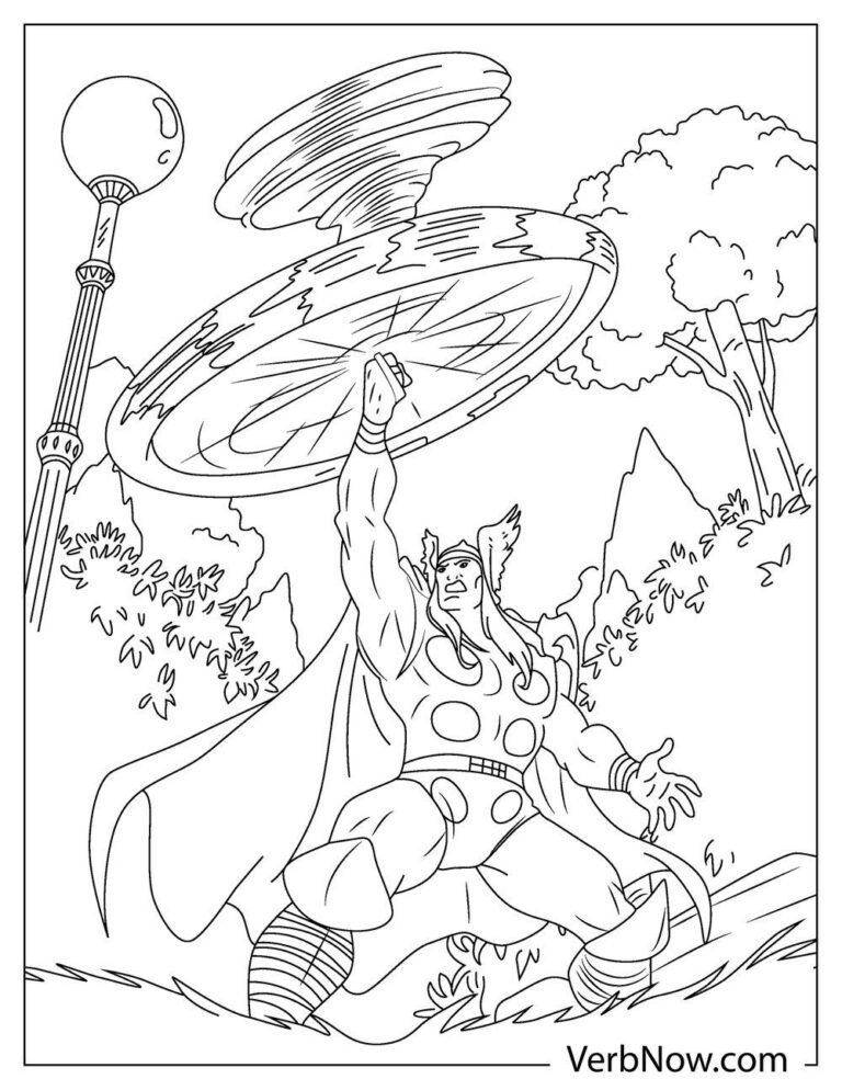 Free THOR Coloring Pages for Download (Printable PDF)