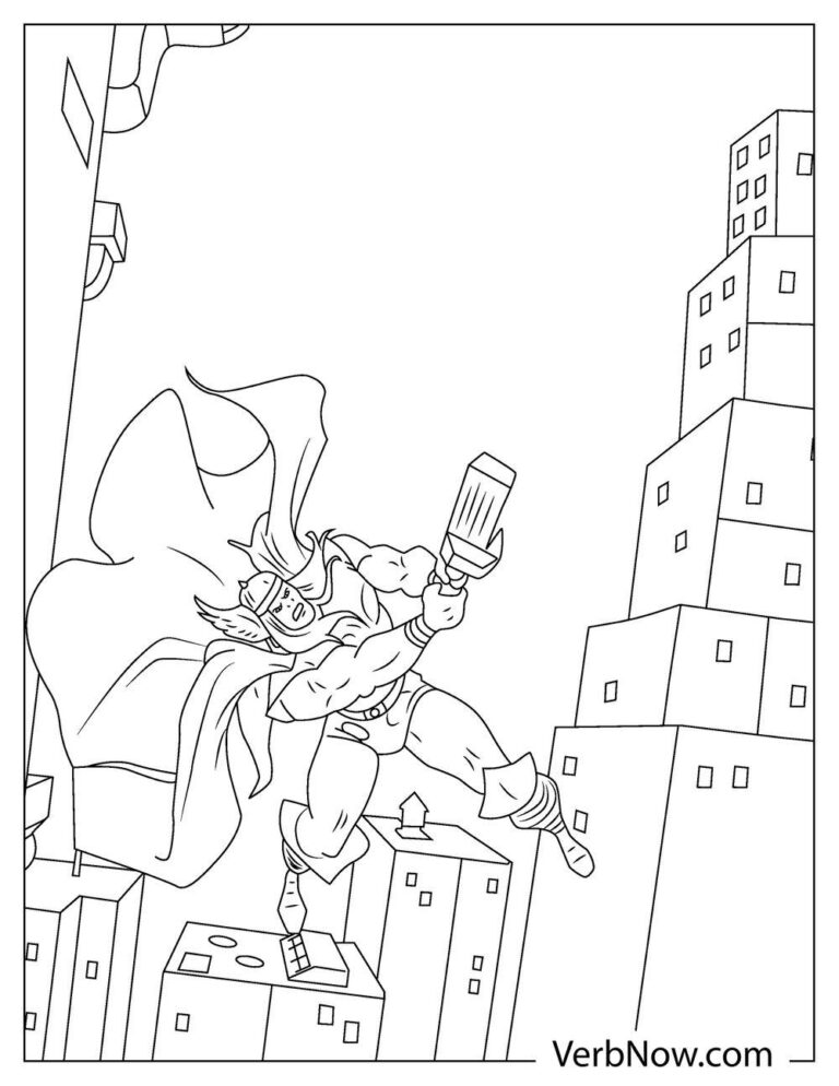 Free THOR Coloring Pages for Download (Printable PDF)