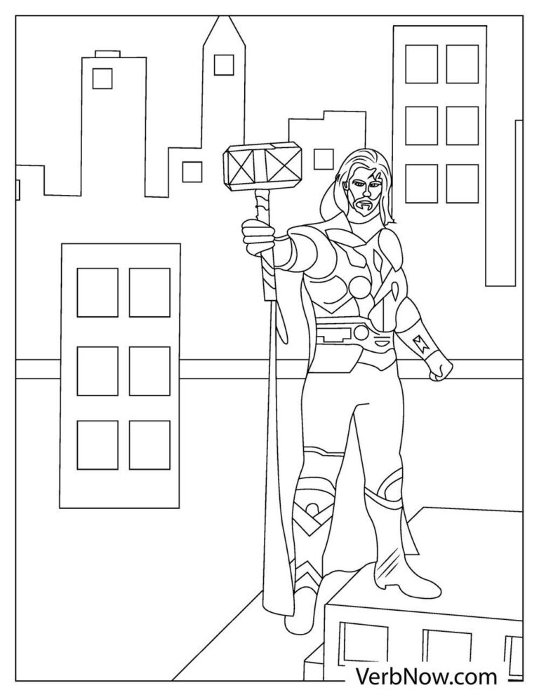 Free THOR Coloring Pages for Download (Printable PDF)