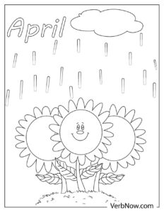 Free APRIL Coloring Pages for Download (Printable PDF)