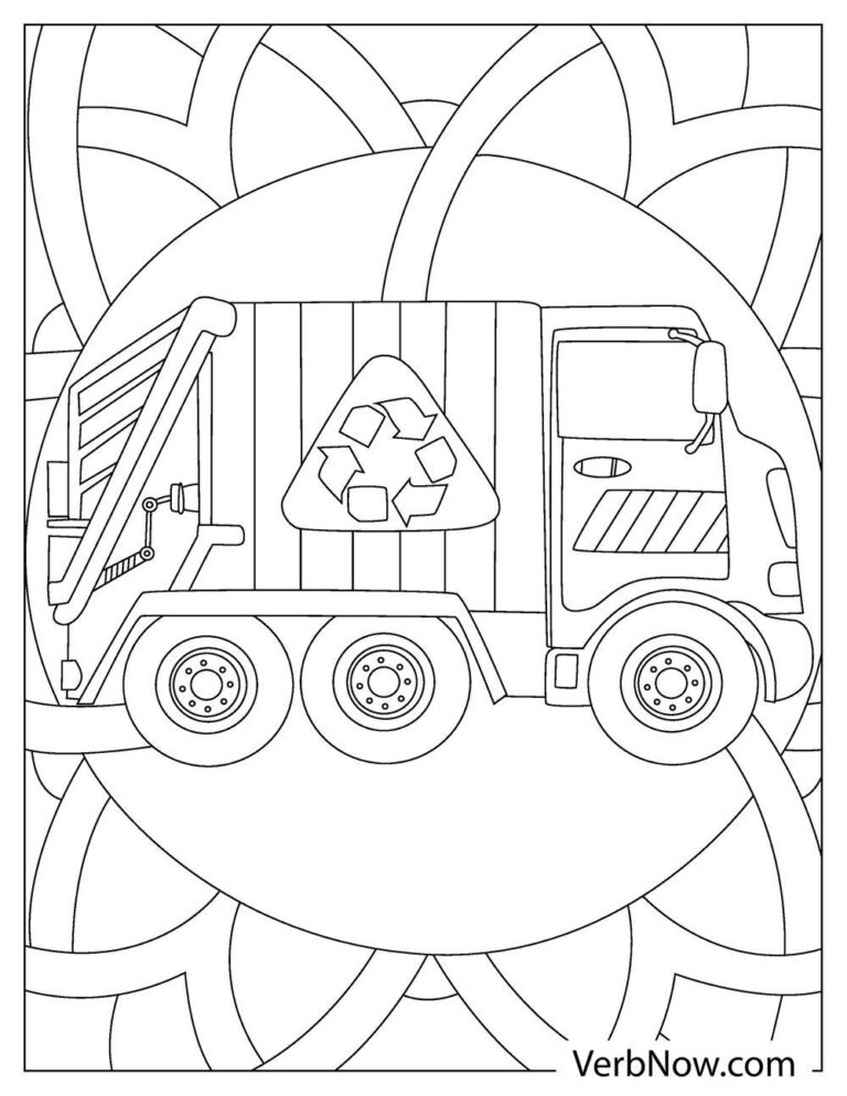 Free DUMP TRUCK Coloring Pages & Book for Download (Printable PDF ...