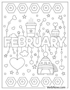 Free FEBRUARY Coloring Pages for Download (Printable PDF)