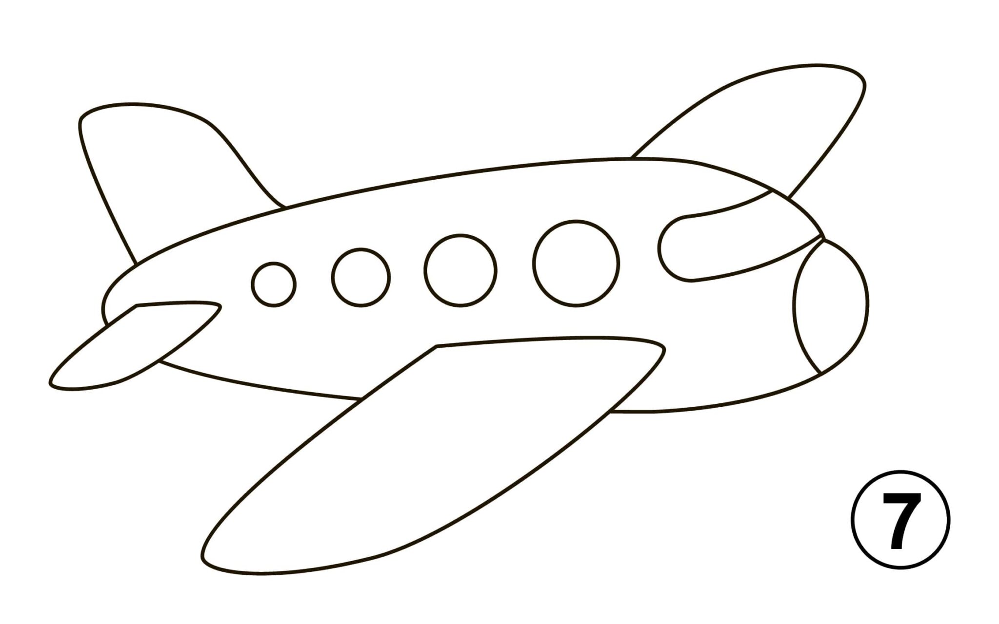 How To Draw An Airplane In 7 Easy Steps for Kids VerbNow How To Draw An Airplane In 7 Easy Steps for Kids VerbNow