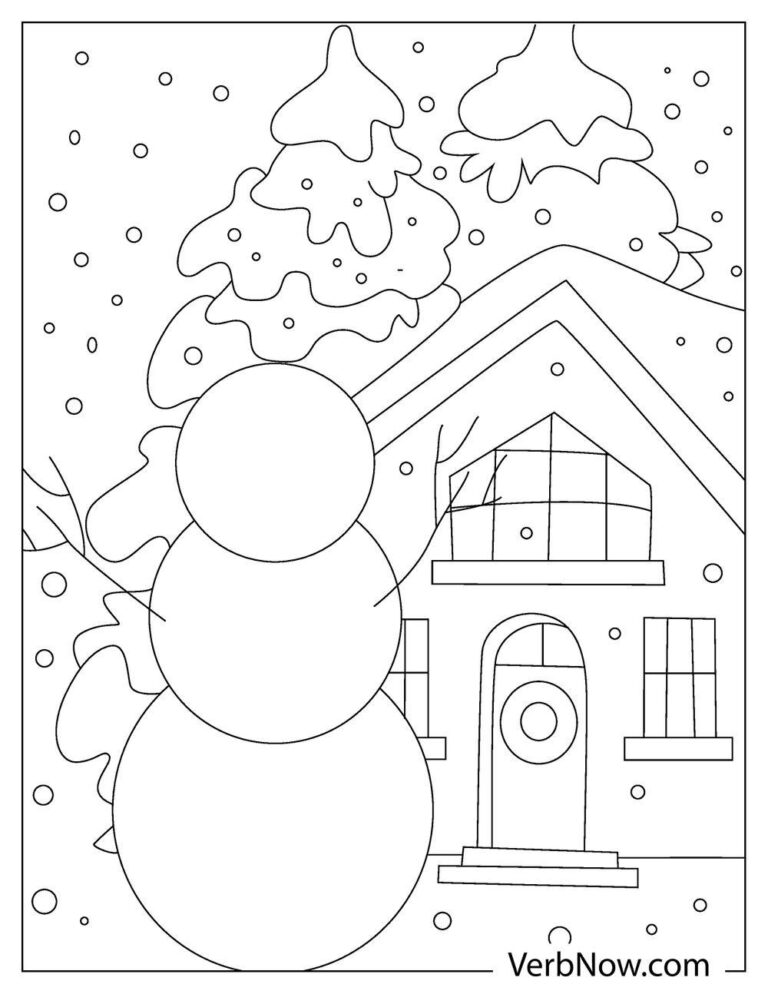 Free JANUARY Coloring Pages & Book for Download (Printable PDF) - VerbNow