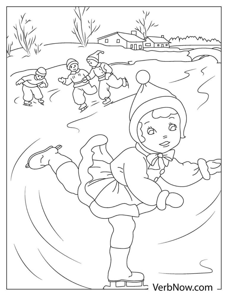 Free JANUARY Coloring Pages & Book for Download (Printable PDF) - VerbNow