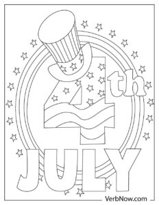 Free JULY Coloring Pages for Download (Printable PDF)