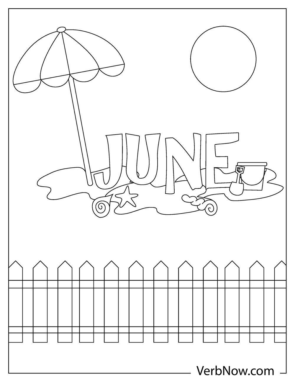 Free JUNE Coloring Pages For Download Printable PDF VerbNow Free JUNE Coloring Pages For Download Printable PDF VerbNow
