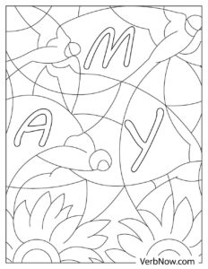Free MAY Coloring Pages for Download (Printable PDF)
