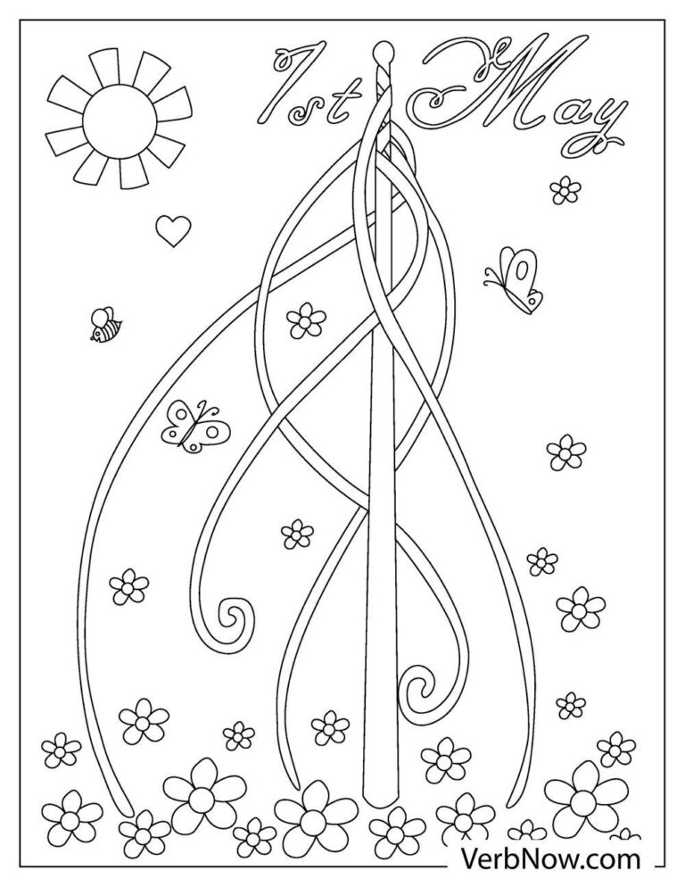 Free MAY Coloring Pages for Download (Printable PDF)