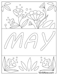 Free MAY Coloring Pages for Download (Printable PDF)