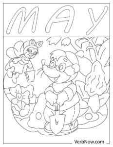 Free MAY Coloring Pages for Download (Printable PDF)