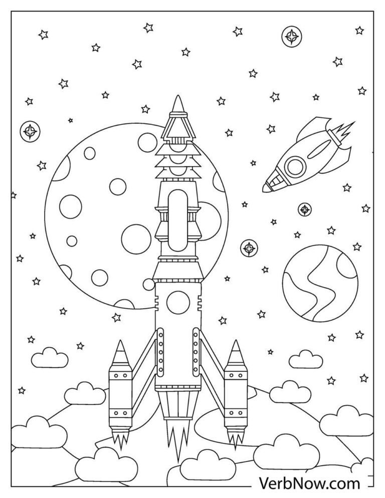 Free ROCKET Coloring Pages for Download (Printable PDF) - VerbNow