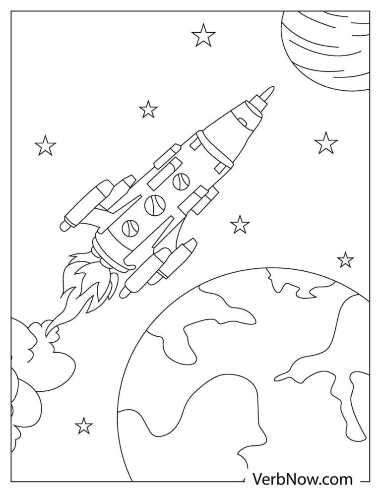 Free ROCKET Coloring Pages for Download (Printable PDF)
