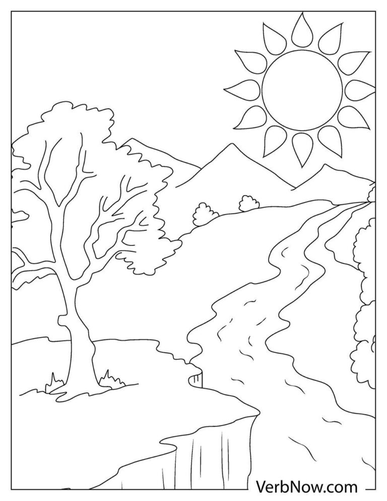 Free SUNSET Coloring Pages for Download (Printable PDF)