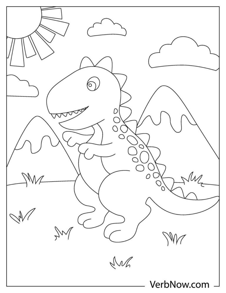 Free T-REX Coloring Pages for Download (Printable PDF)