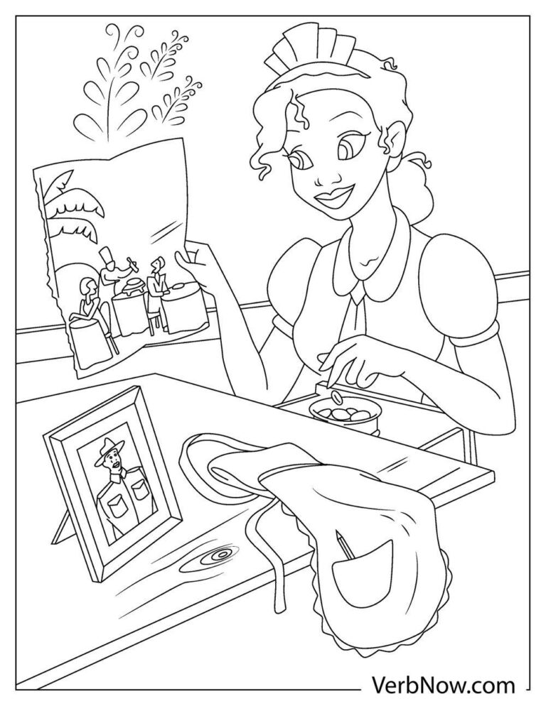 Free TIANA Coloring Pages for Download (Printable PDF)