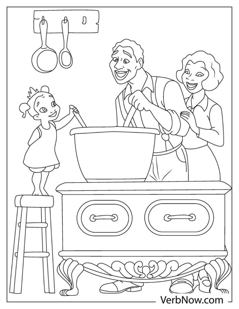 Free TIANA Coloring Pages for Download (Printable PDF)