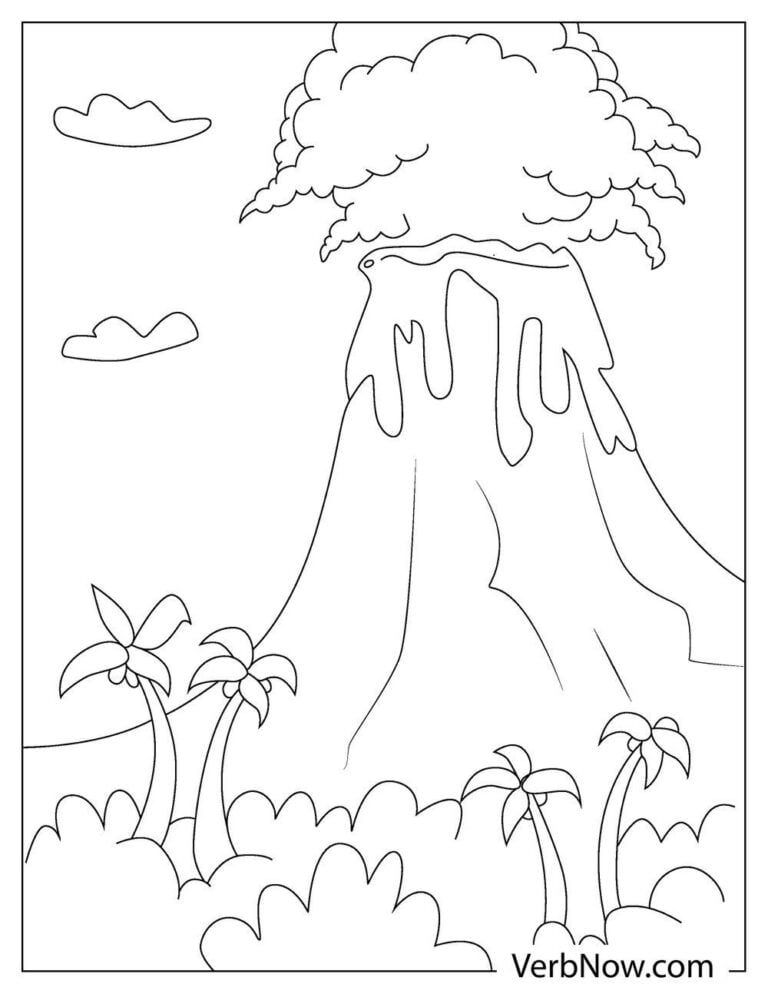 Free VOLCANO Coloring Pages for Download (Printable PDF)