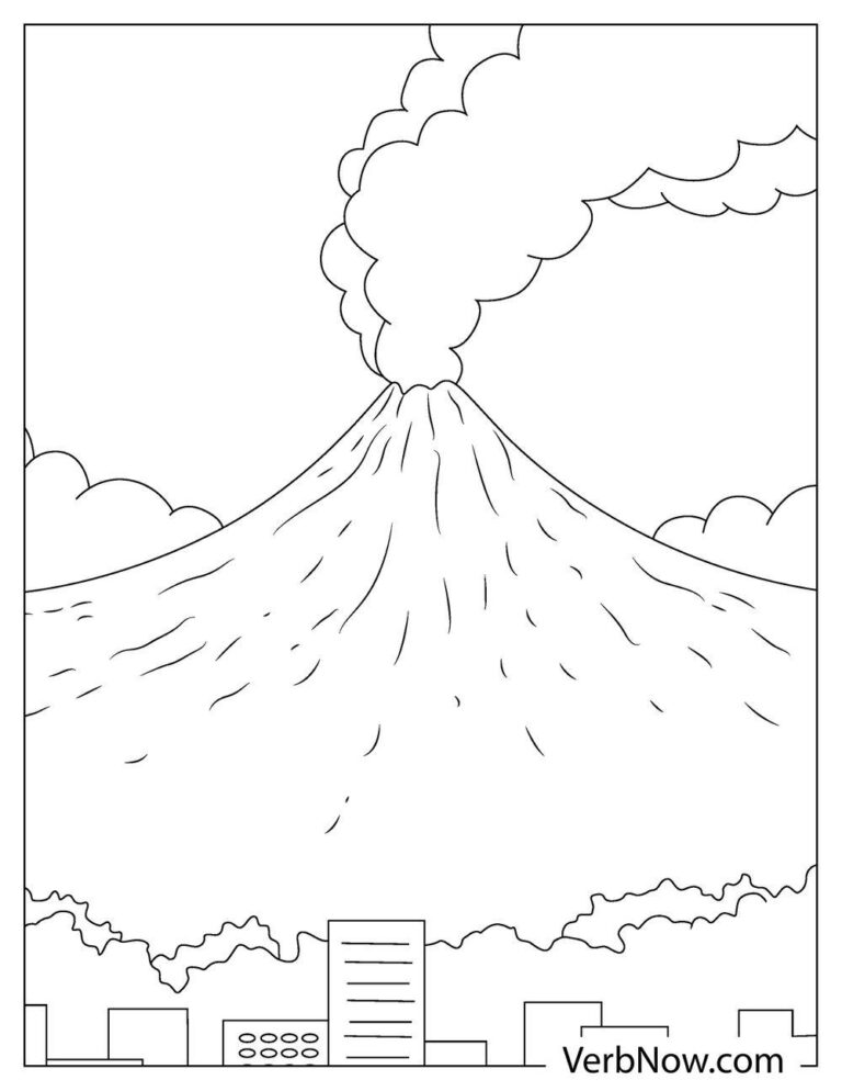 Free VOLCANO Coloring Pages for Download (Printable PDF)