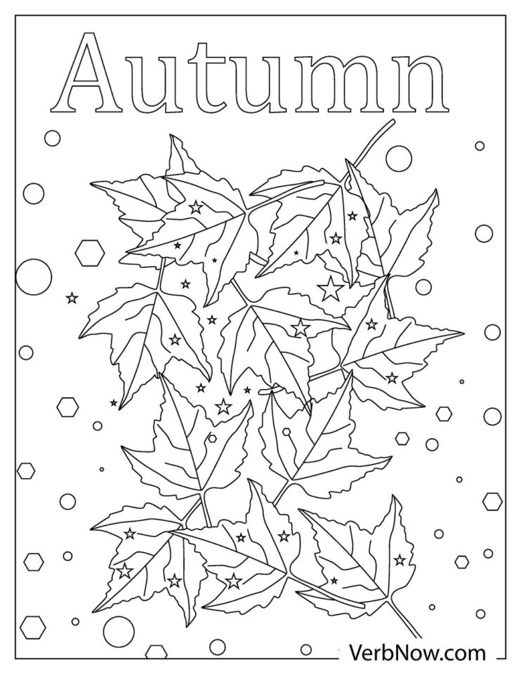 Free AUTUMN Coloring Pages for Download (Printable PDF)