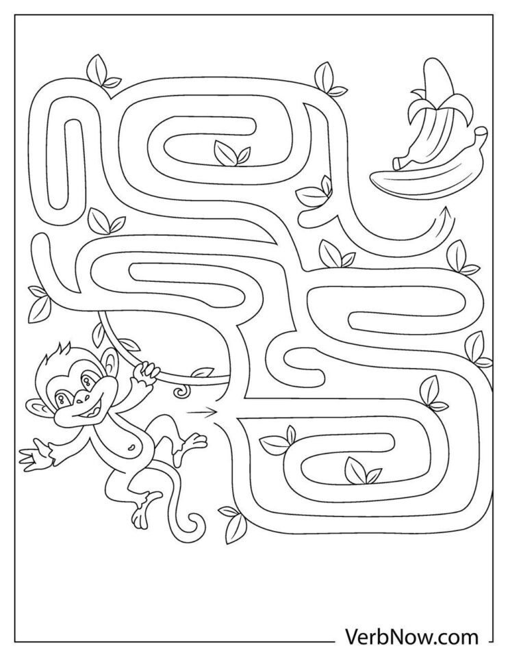 Free BANANA Coloring Pages for Download (Printable PDF)