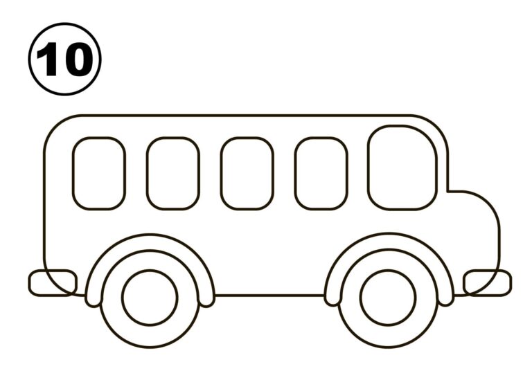 How to Draw a Bus in 12 Easy Steps