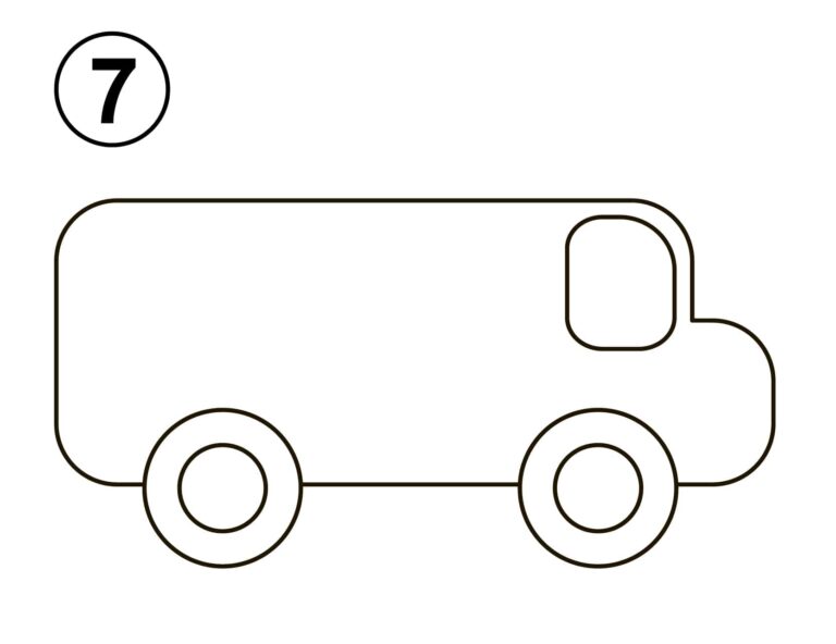 How to Draw a Bus in 12 Easy Steps