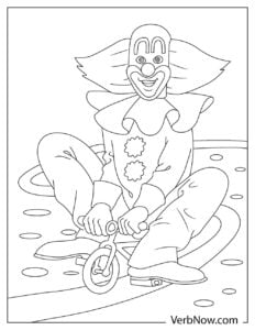 Free CLOWN Coloring Pages for Download (Printable PDF)