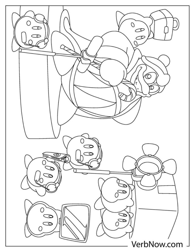 Free KIRBY Coloring Pages for Download (Printable PDF)