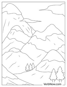 Free MOUNTAIN Coloring Pages for Download (Printable PDF)