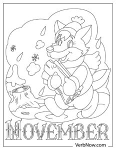 Free NOVEMBER Coloring Pages for Download (Printable PDF)