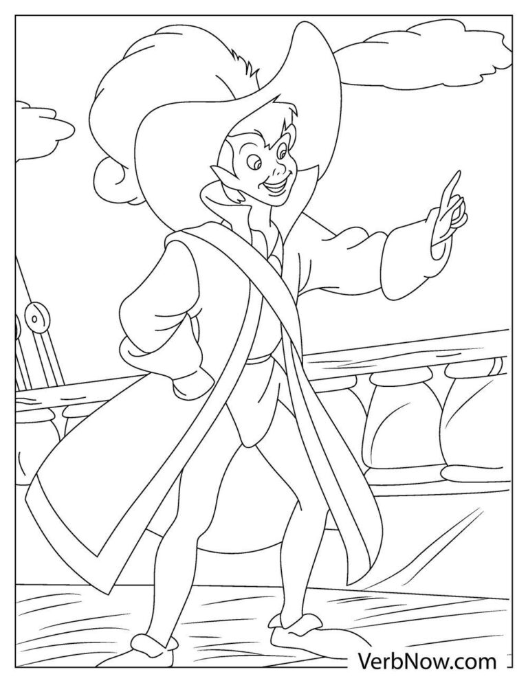 Free PETER PAN Coloring Pages for Download (Printable PDF)
