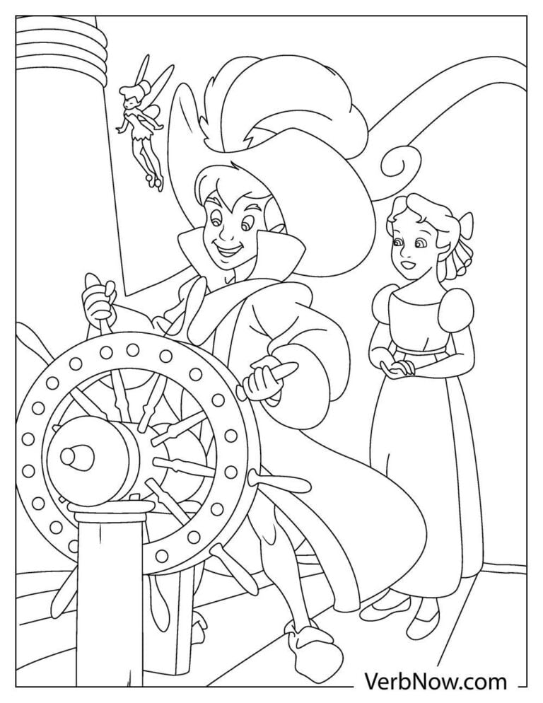 Free PETER PAN Coloring Pages for Download (Printable PDF)
