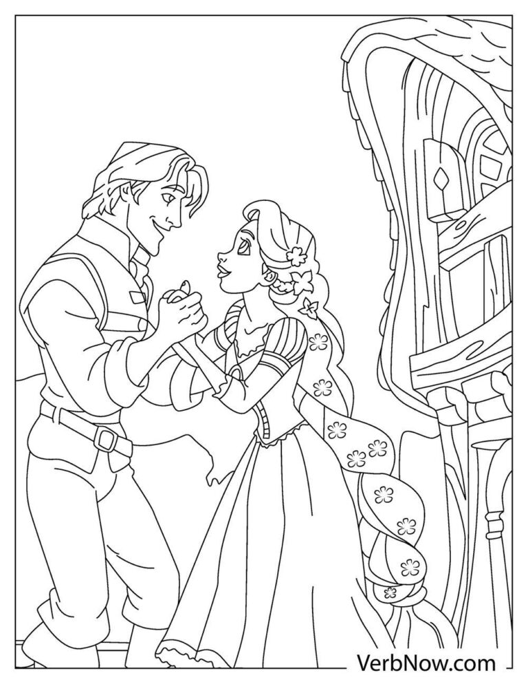 Free RAPUNZEL Coloring Pages for Download (Printable PDF)