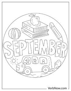 Free SEPTEMBER Coloring Pages for Download (Printable PDF)