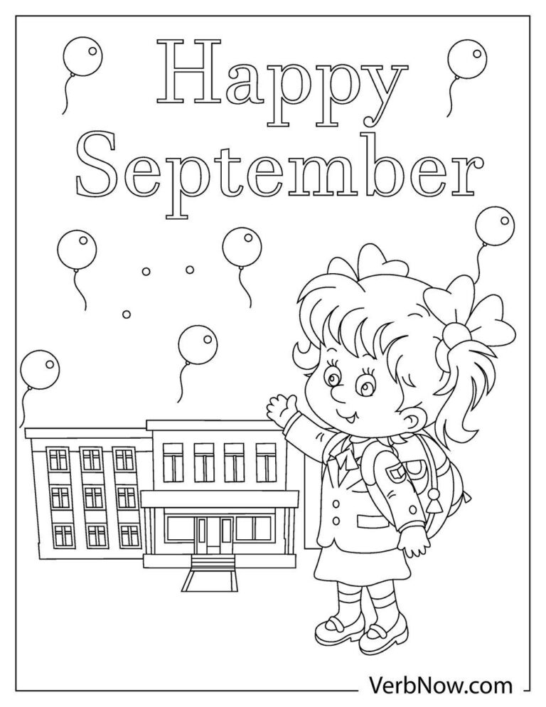 Free SEPTEMBER Coloring Pages for Download (Printable PDF)